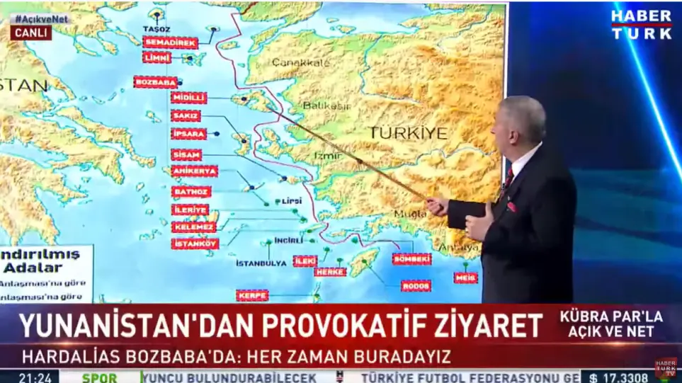 Ηaber Turk: Τουρκικό κανάλι παραδέχεται και παρουσιάζει τα θαλάσσια ...
