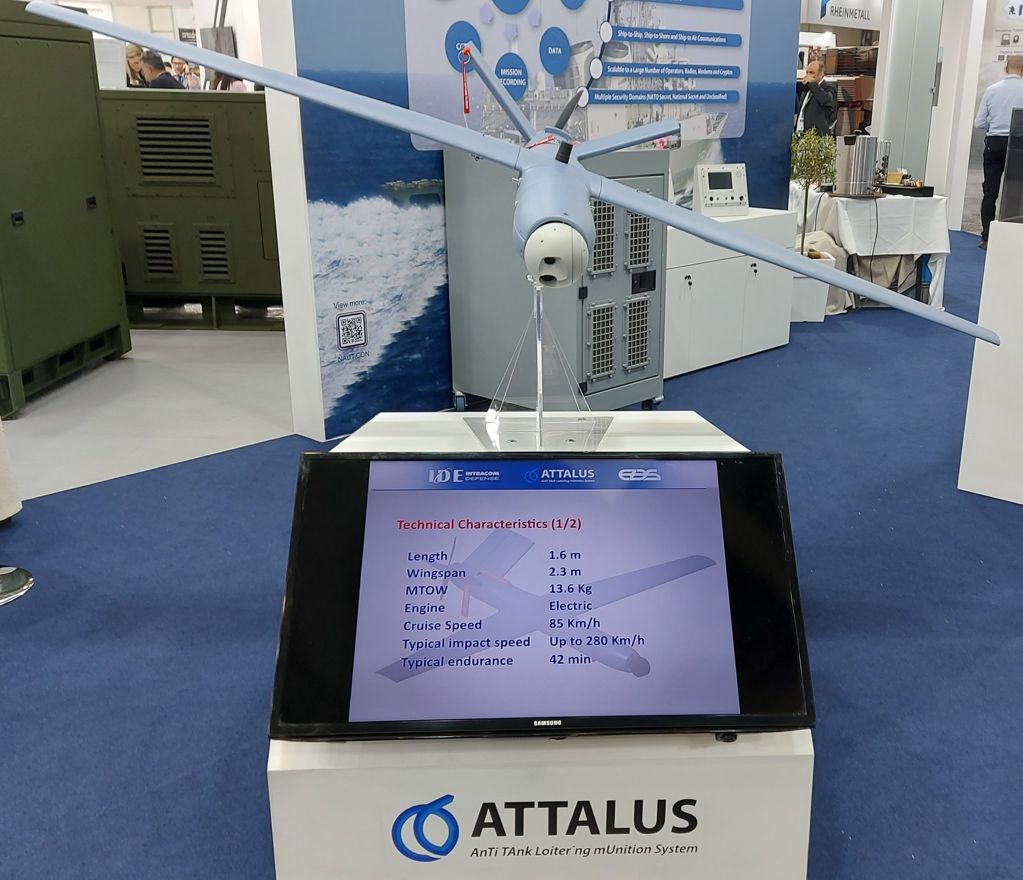 DEFEA 2023: Σύστημα Αντιαρματικών Loitering Munition System (#ATTALUS ...
